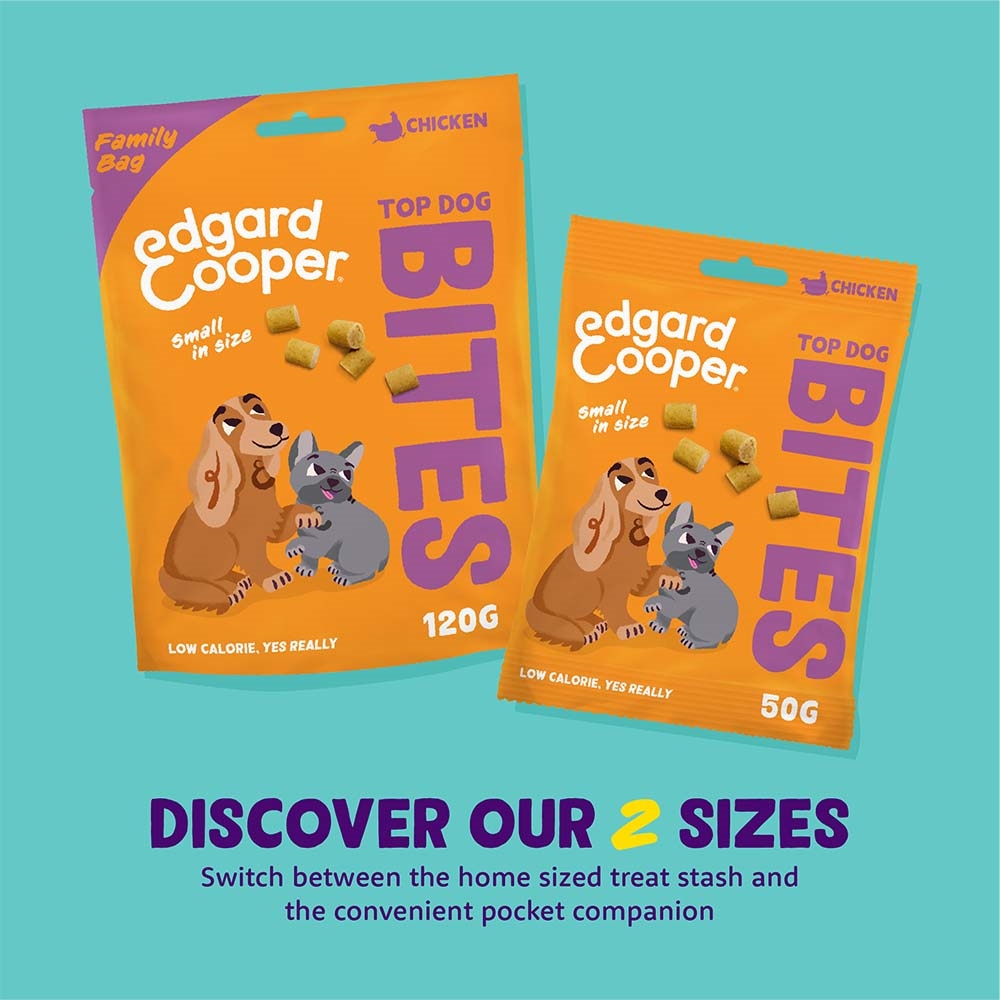 Edgard Cooper Godis i Små Bitar Top Dog Bites Chicken 50g